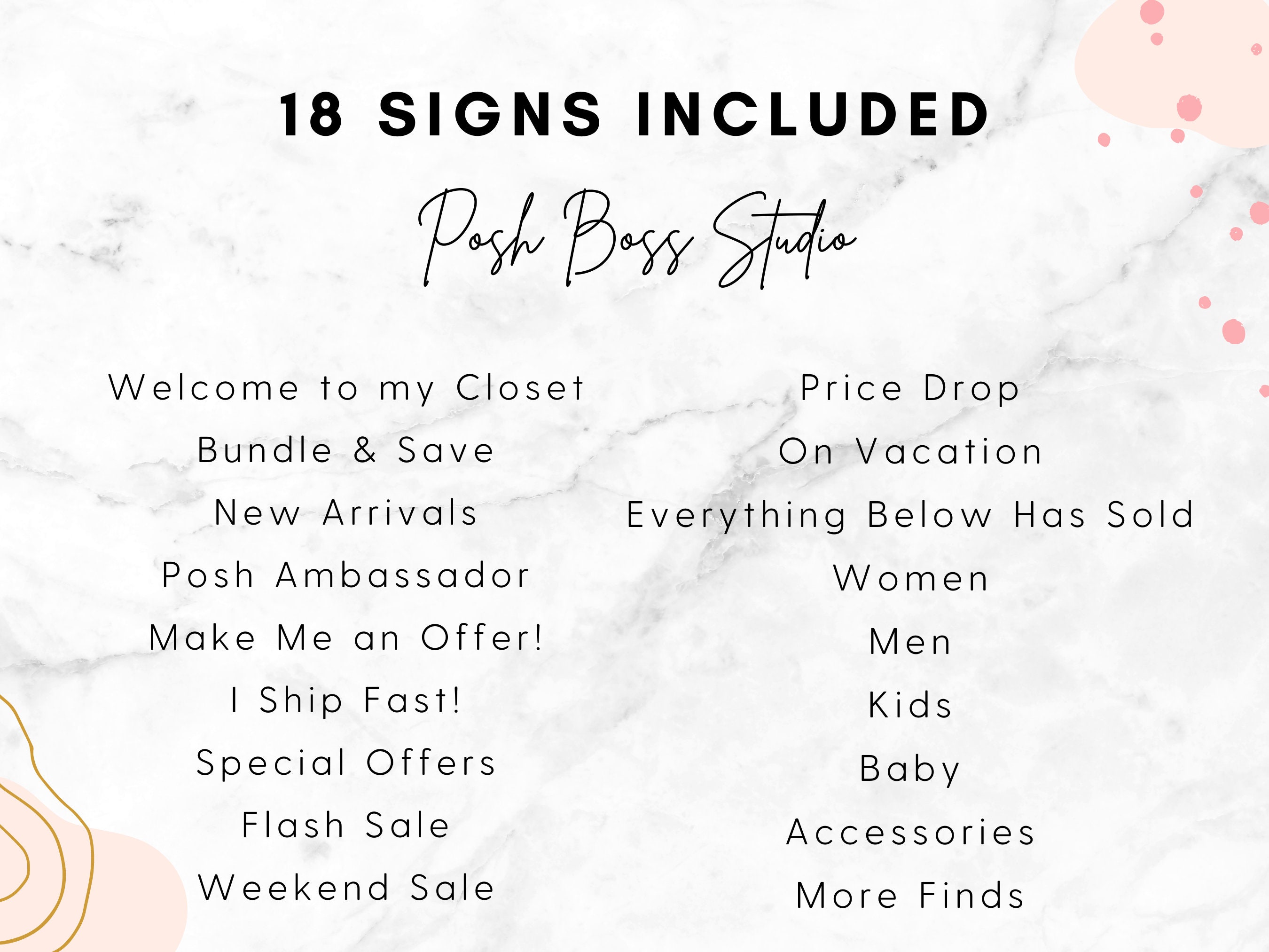 Poshmark Closet Signs | Poshmark Closet Dividers | Boho Rainbow ...