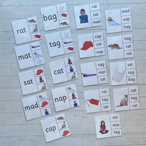 Short A Vowel Sounds- Phonics Activity Set- Montessori Preschool ...