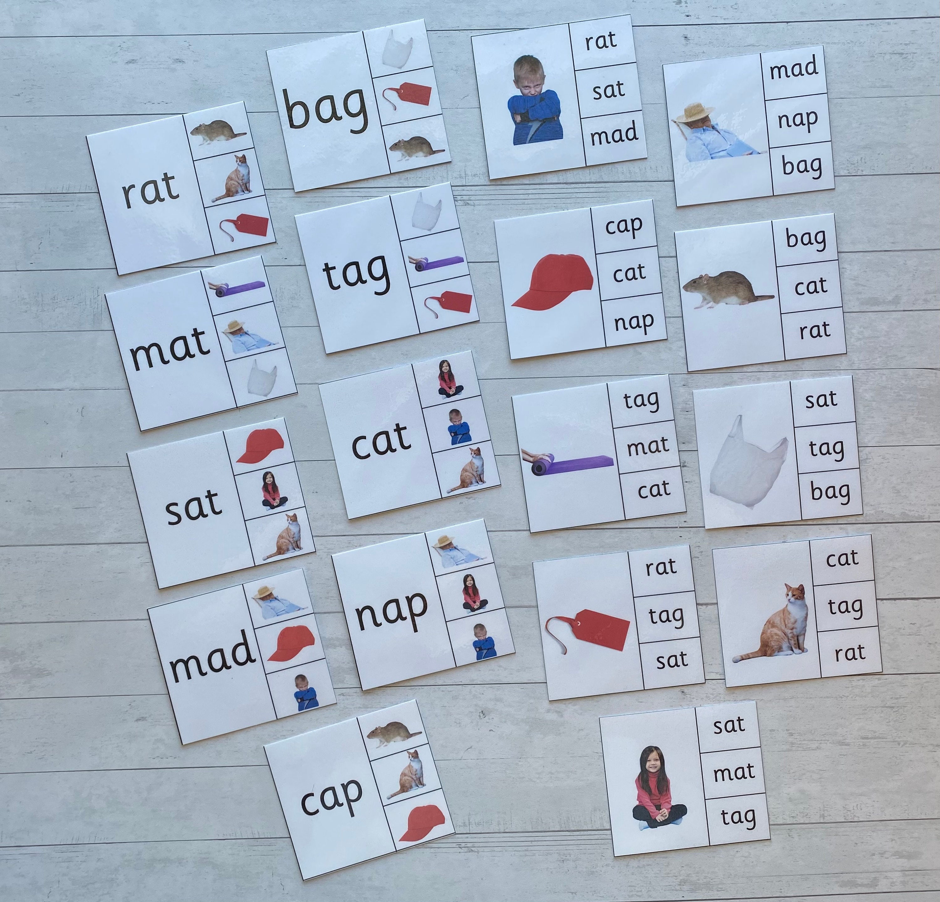 Short A Vowel Sounds- Phonics Activity Set- Montessori Preschool ...