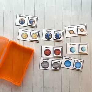 Planet Matching- Errorless Task Box Activity Set- for Toddlers ...