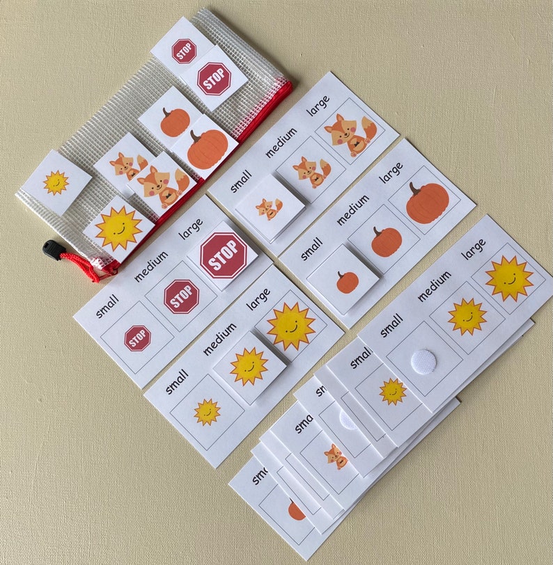 Size Sorting Activity Set- Montessori Learning Toy for Preschool ...