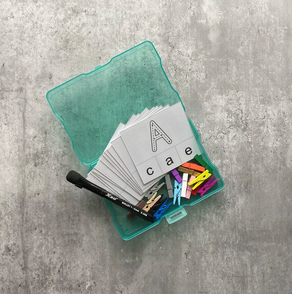 Letter Matching and Tracing-task Box Activity Set - Etsy