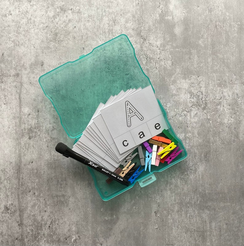 Letter Matching and Tracing-task Box Activity Set - Etsy
