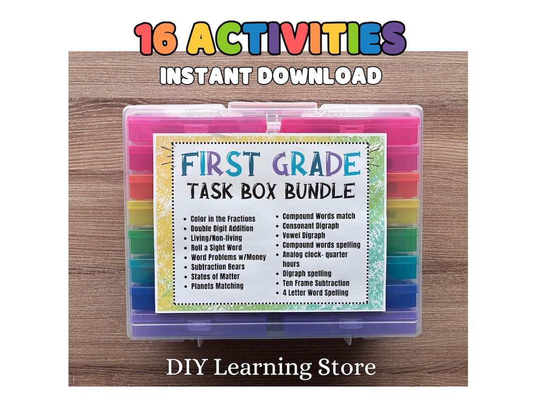 First Grade Bundle-instant Download- Montessori Learning Activities ...