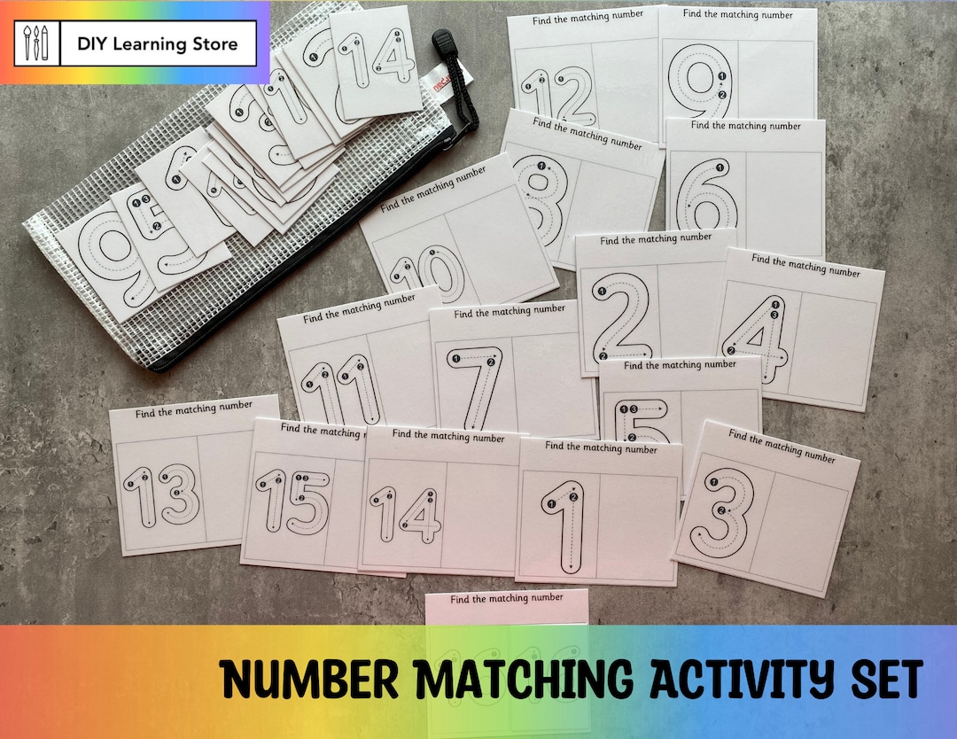 Number Matching- Life Skills- Activity Cards-instant Download ...