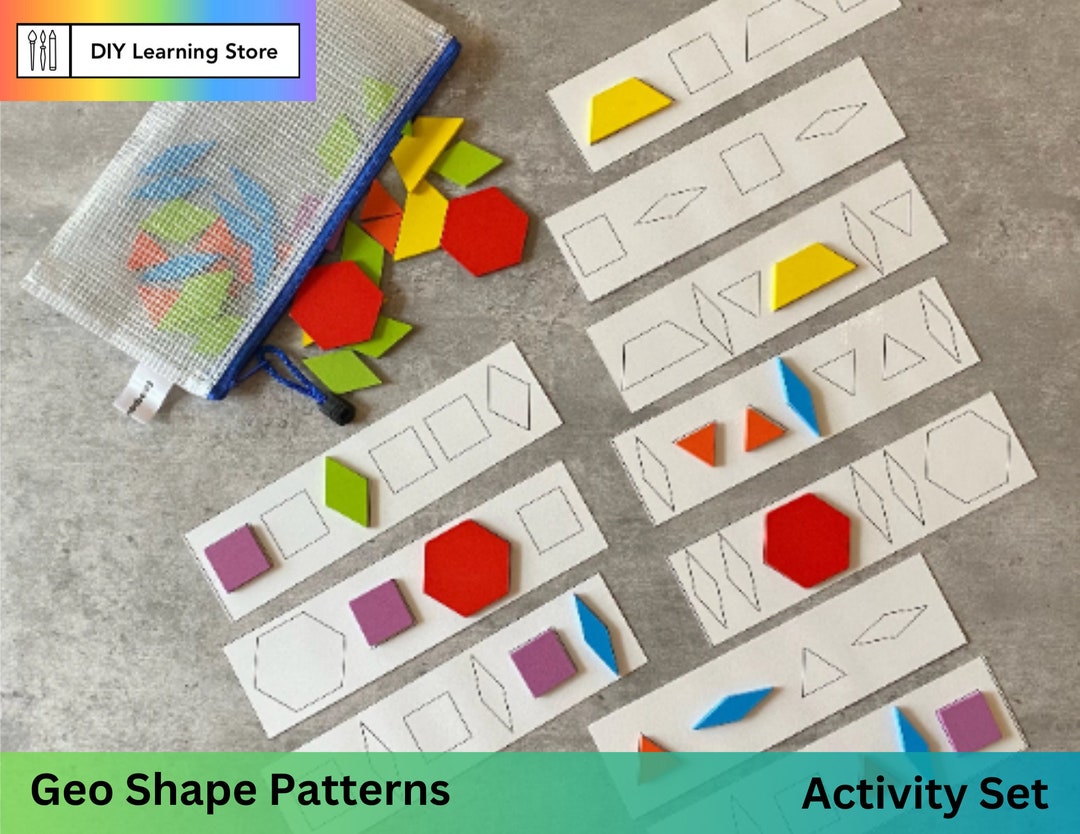 Geometric Shape Patterns Activity Set - Etsy