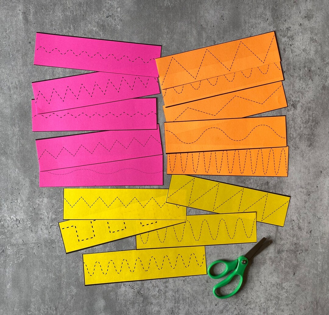 Cutting Strips- Fine More Skills Practice- Toddler and Preschool ...