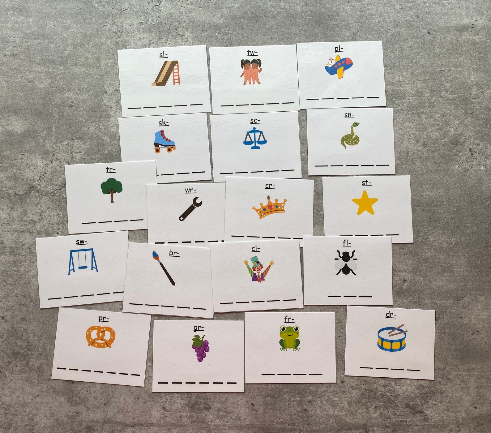 Consonant Blends Spelling Activity Set | Printable Literacy Game for ...