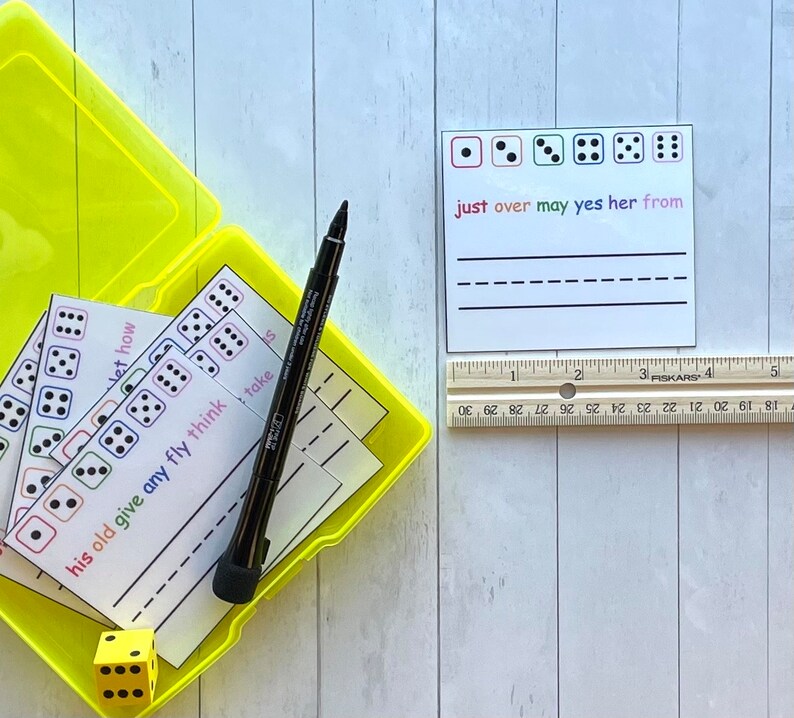 Roll a Sight Word-1st Grade List- Task Box Activity Set- Montessori ...