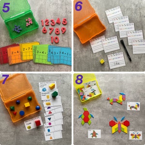 Kindergarten Activity Bundle- 16 Task Box Learning Activities Plus a ...