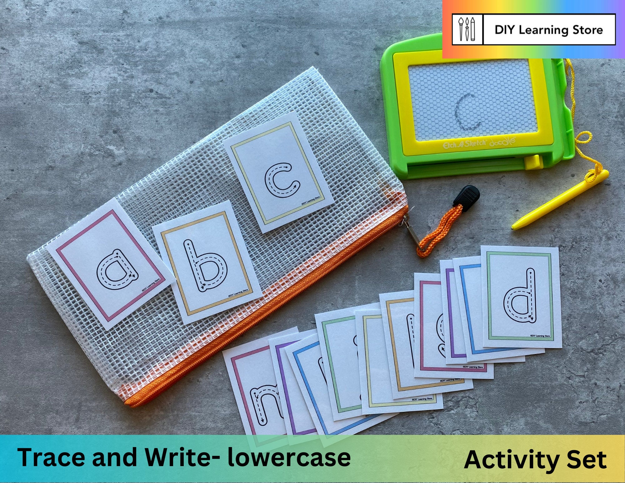 Trace and Write- Lowercase Letters Activity Set- Montessori Learning ...
