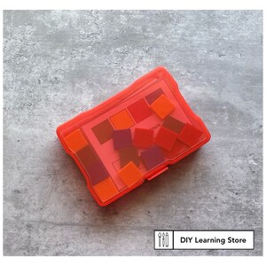 Patterns With Colored Tiles Task Box Activity Set - Etsy