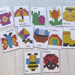 Spring Snap Cube Task Box Cards- Montessori Toddler- Preschool ...