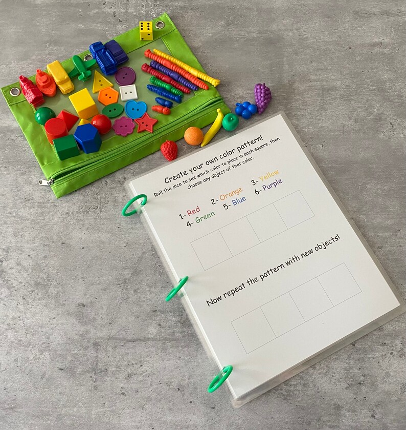 Rainbow Counters Preschool Activity Set - Etsy