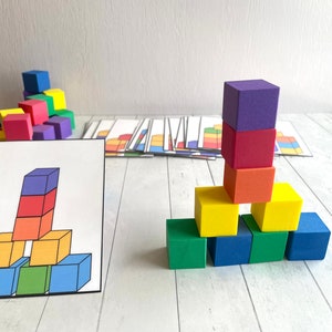 Foam Cube Task Box Activity Cards- Montessori Resources- Homeschool ...