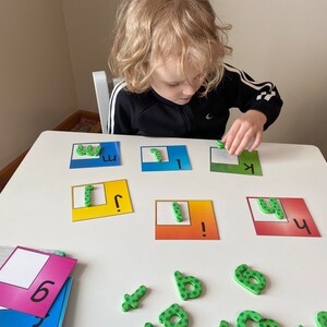 Lowercase Letter Match Task Box- Preschool Letters, Alphabet Matching ...