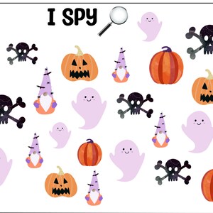 Halloween I Spy, Preschool Game, Halloween Preschool Printable ...