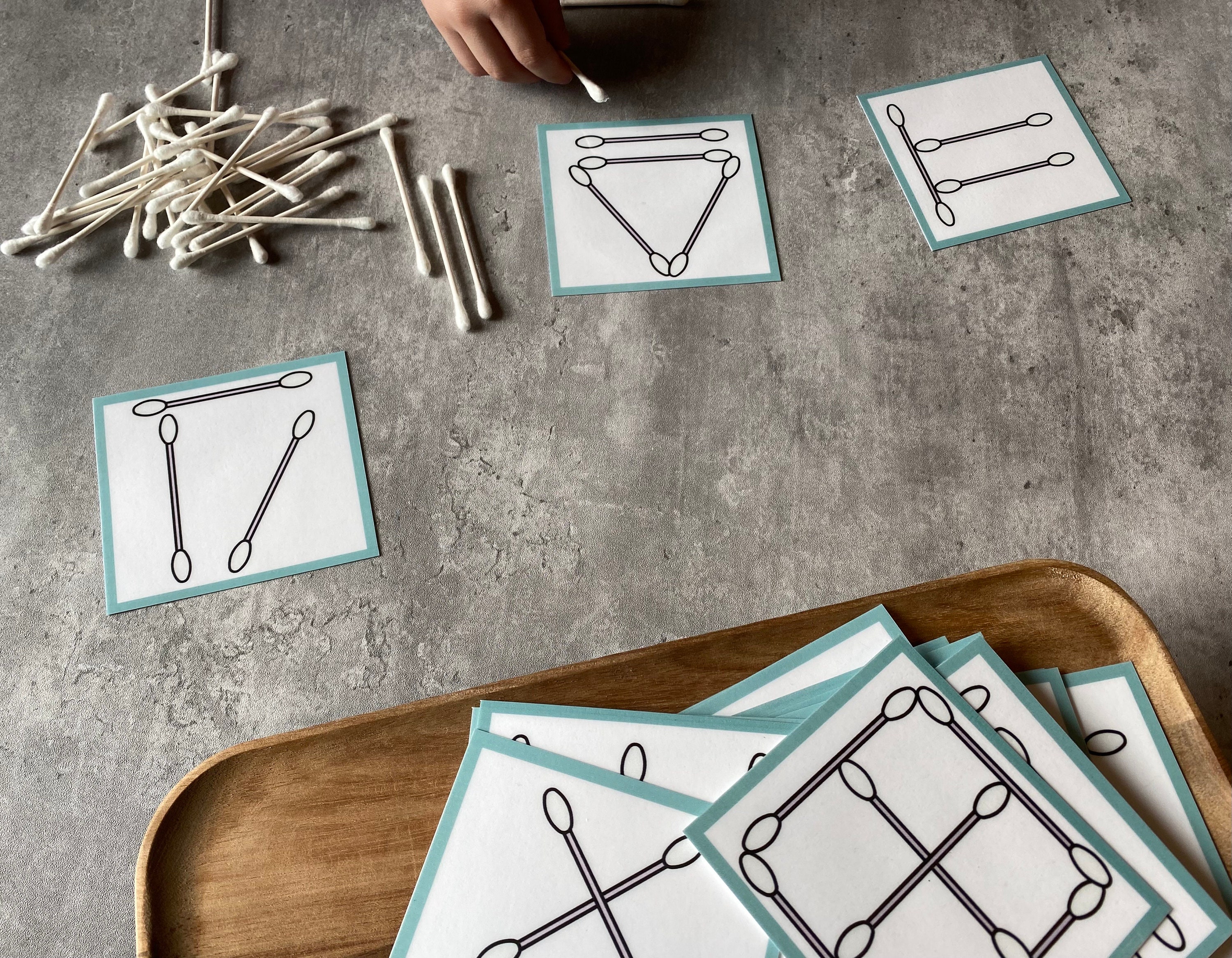 Cotton Swab Pattern Cards- Montessori Preschool Printable- Preschool ...