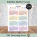 Editable Habit Tracker Kids Behavior Planner Monthly Habit Tracker for ...