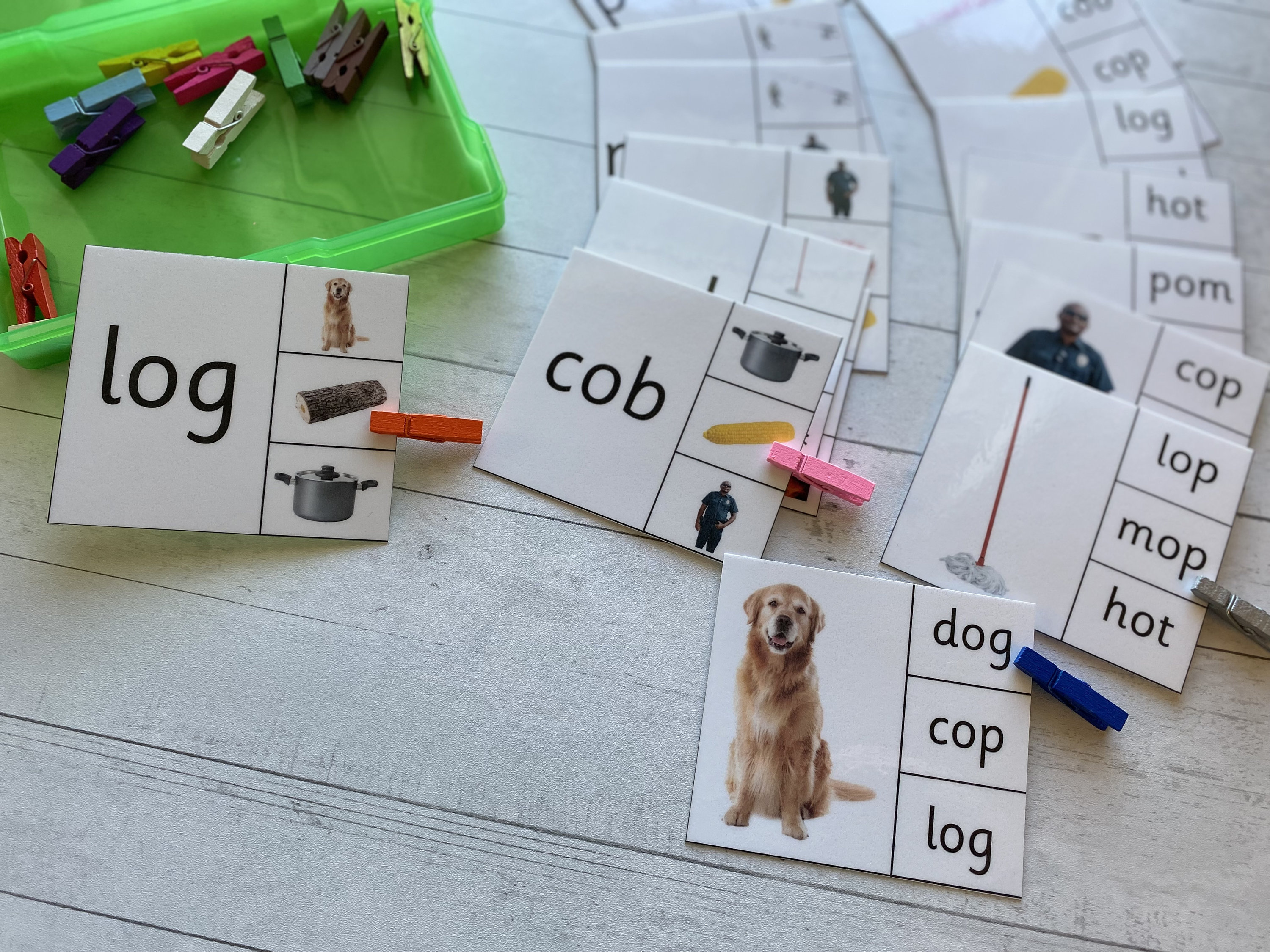 Short O Vowel Sounds Phonics Activity Set- Montessori Preschool ...