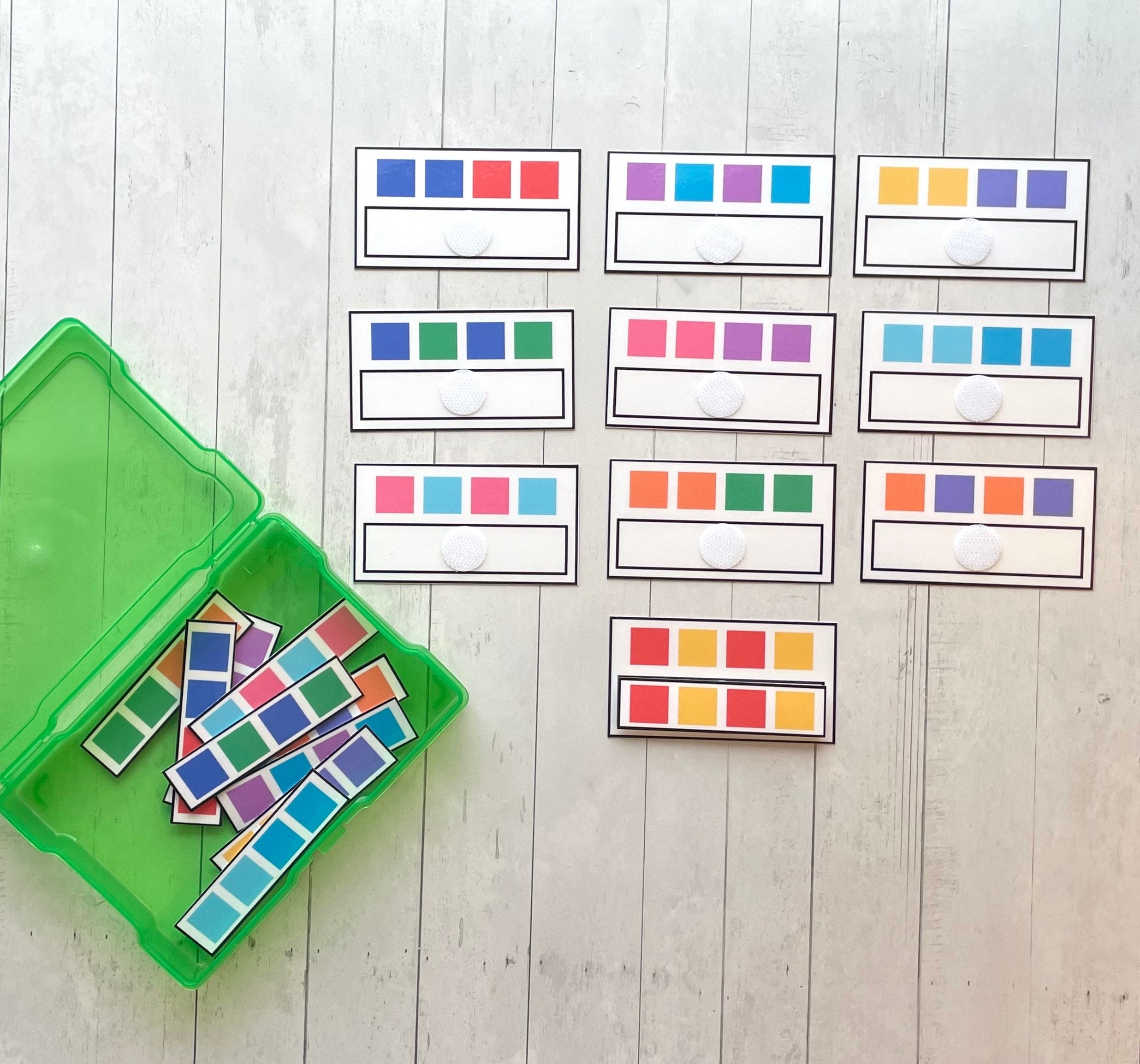 Pattern Matching- Task Box Activity Set- for Preschool, Kindergarten ...