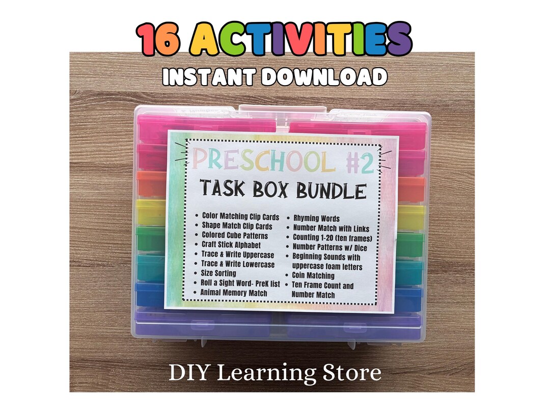 Preschool #2 Bundle- Instant Download- Montessori Printable Activities ...