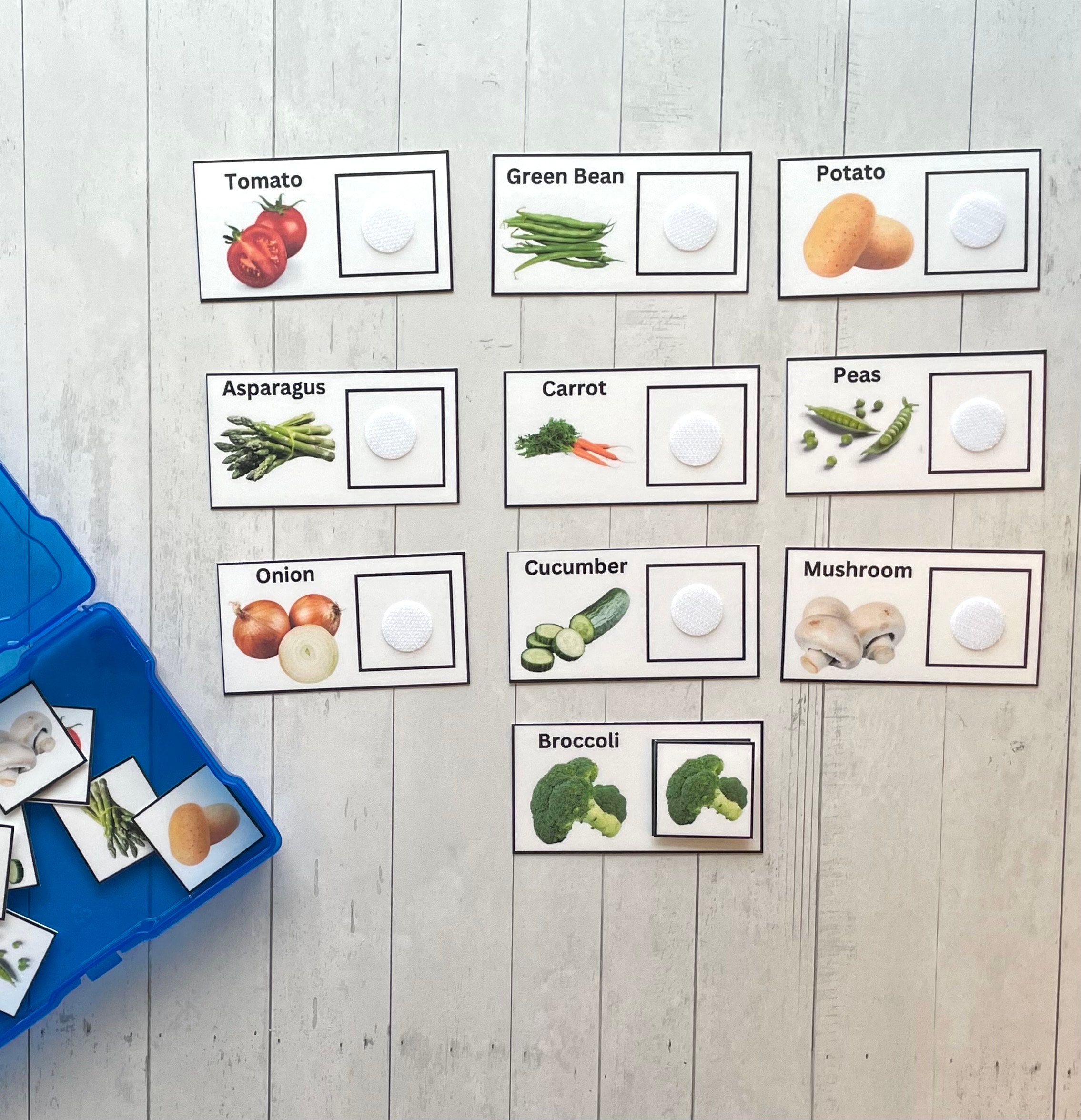Vegetable Matching- Task Box Activity Set- for Preschool, Toddlers ...