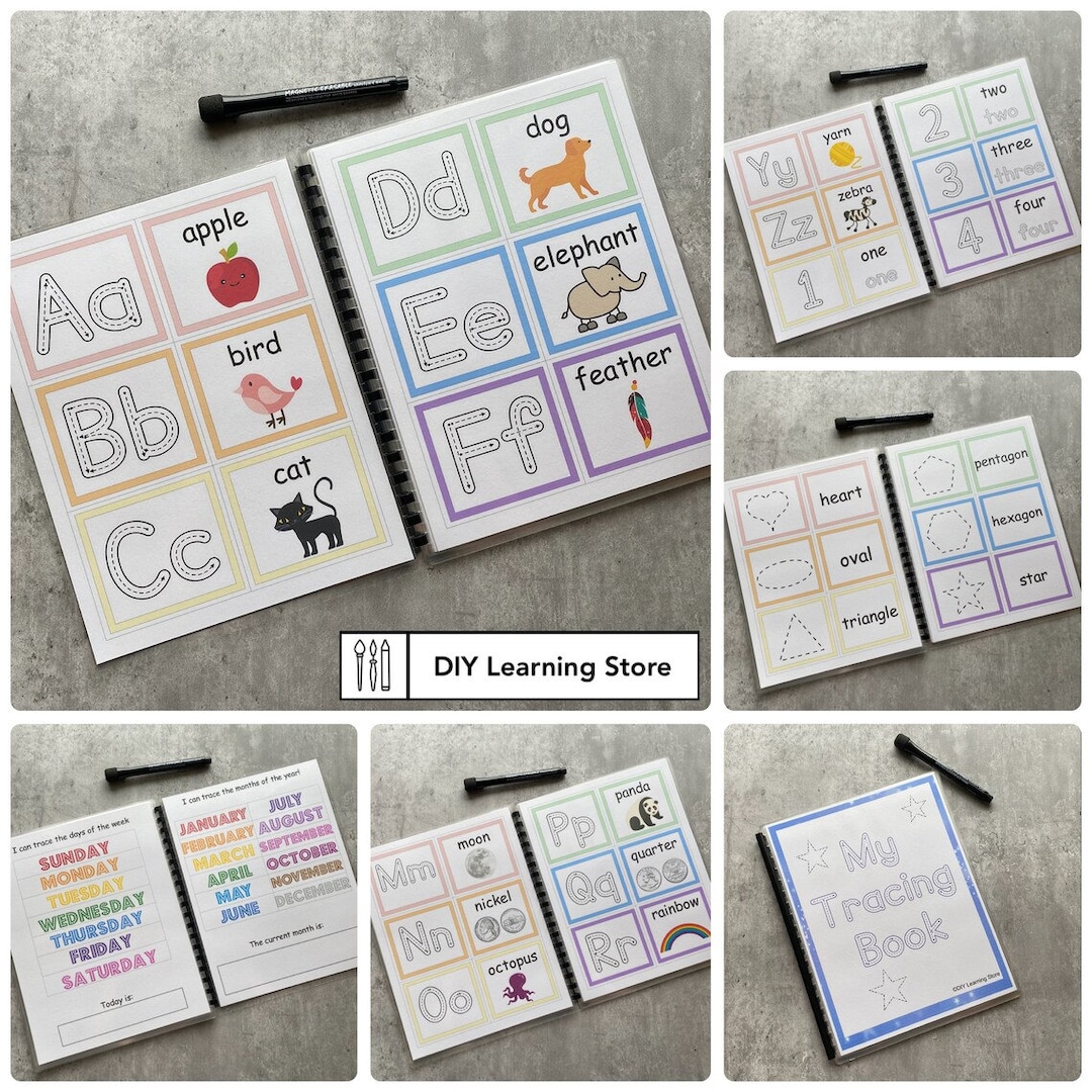 PDF My Tracing Binder Montessori Preschool Homeschool-early Learning ...