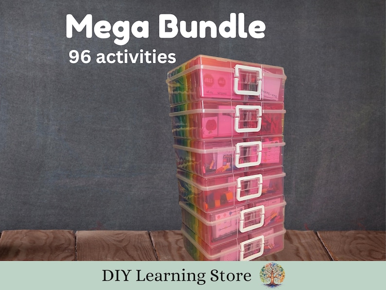 MEGA BUNDLE- 96 Task Boxes- Learning Activity Sets and Carrying Cases ...