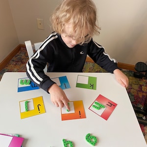 Lowercase Letter Match Task Box- Preschool Letters, Alphabet Matching ...