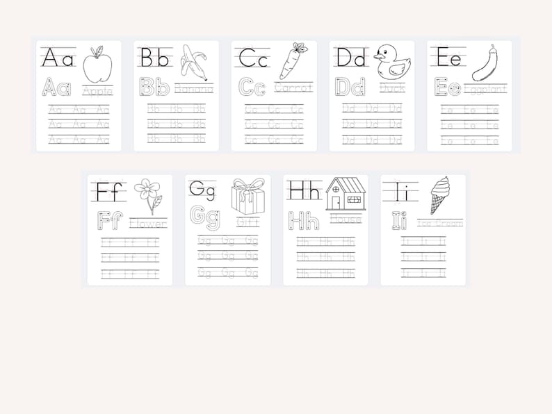 Letter Tracing Worksheets- Kindergarten, Preschool, Homeschool, Special ...