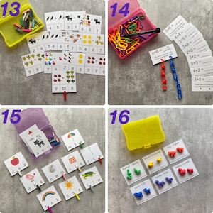 Kindergarten Activity Bundle- 16 Task Box Learning Activities Plus a ...