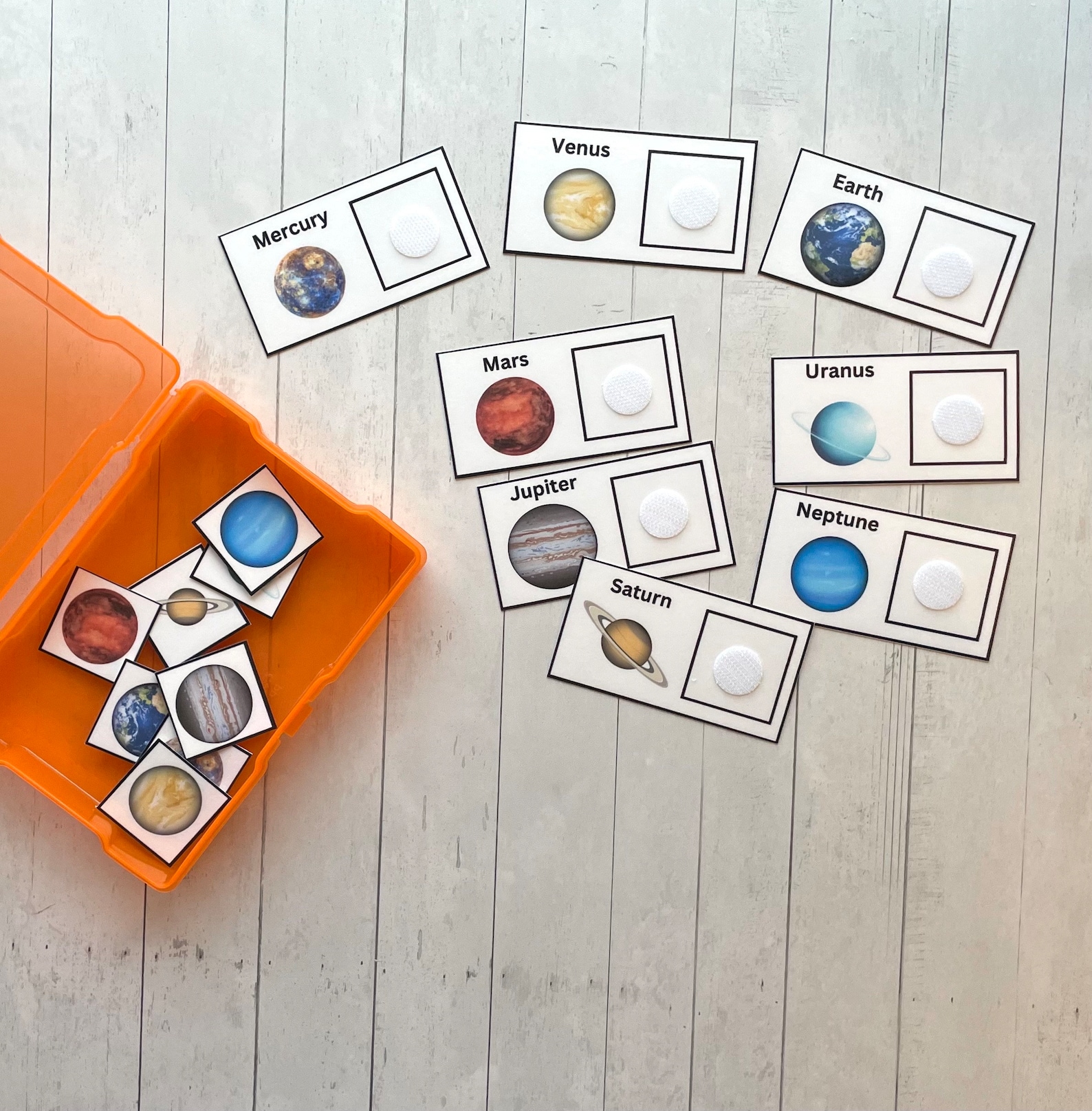 Planet Matching- Errorless Task Box Activity Set- for Toddlers ...