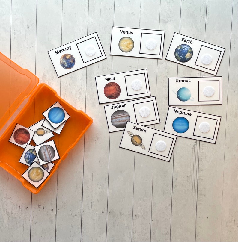 Planet Matching- Errorless Task Box Activity Set- for Toddlers ...