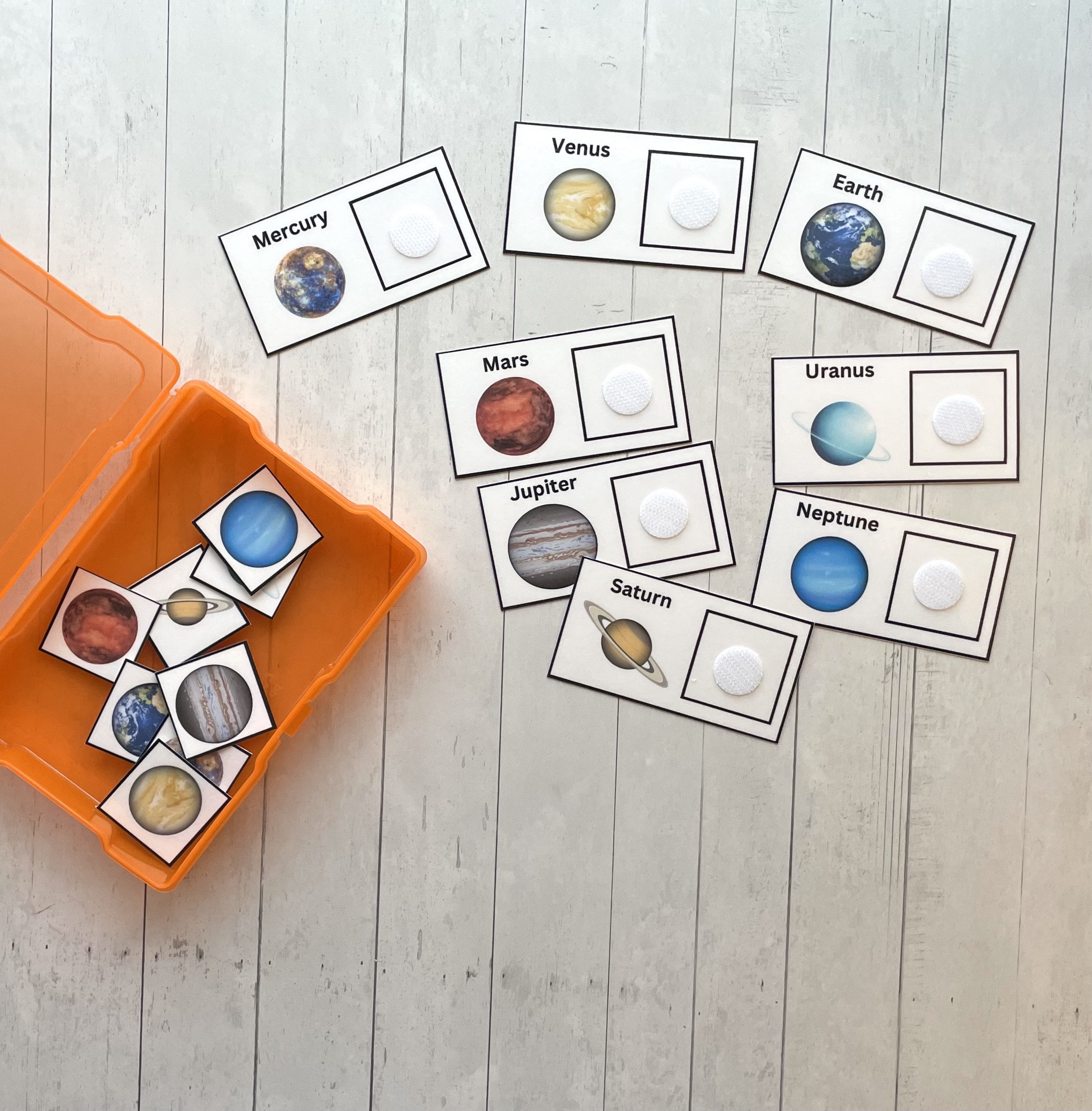 Planet Matching- Errorless Task Box Activity Set- for Toddlers ...