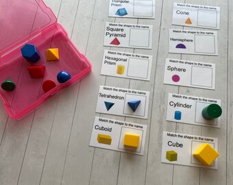 3D Shape Nets Activity 4th 5th 6th Grade Cutout 3D Shapes - Etsy