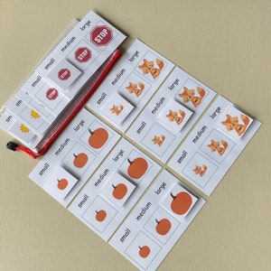 Size Sorting Activity Set- Montessori Learning Toy for Preschool ...