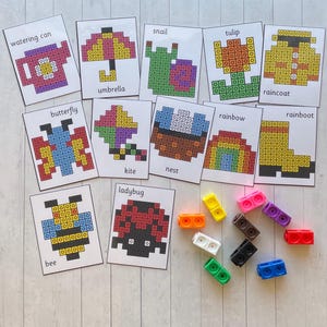 Spring Snap Cube Task Box Cards- Montessori Toddler- Preschool ...