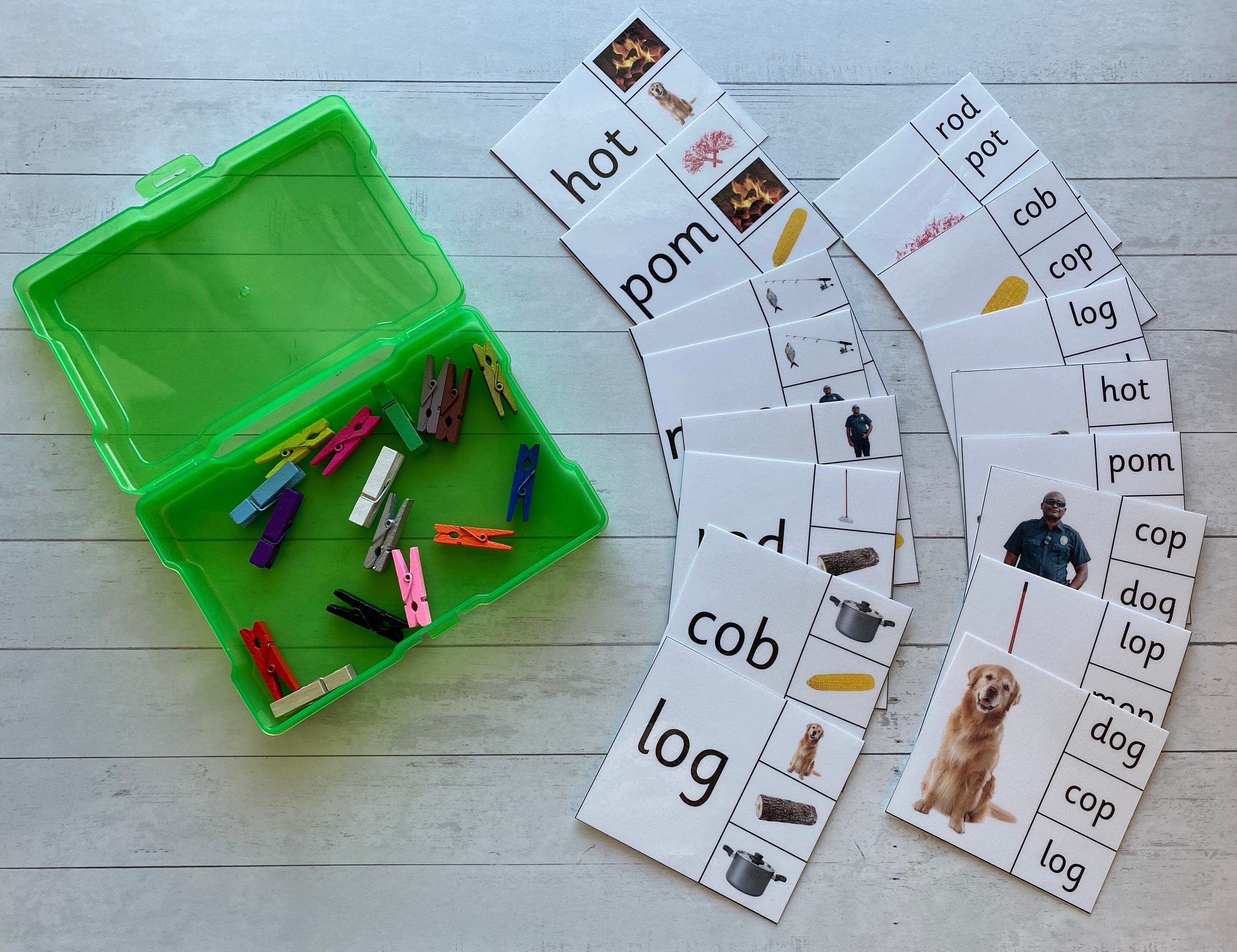 Short O Vowel Sounds Phonics Activity Set- Montessori Preschool ...