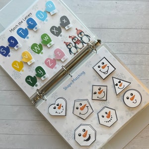 Winter Busy Book- Toddler Quiet Book- Preschool Curriculum- Homeschool ...