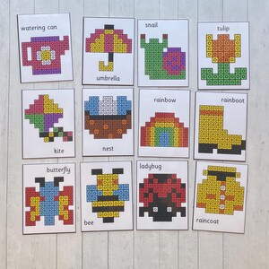 Spring Snap Cube Task Box Cards- Montessori Toddler- Preschool ...