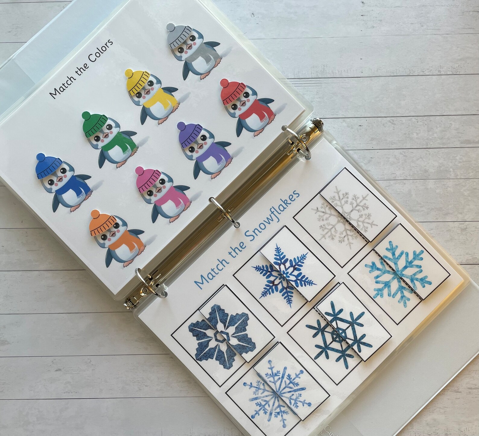 Winter Busy Book- Toddler Quiet Book- Preschool Curriculum- Homeschool ...