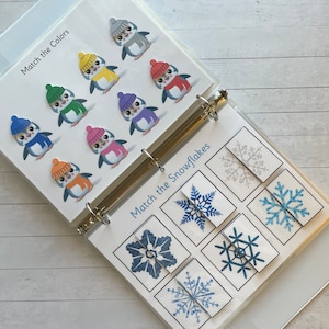 Winter Busy Book- Toddler Quiet Book- Preschool Curriculum- Homeschool ...