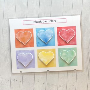 PDF Match the Colored Hearts Valentine's Day Activity Page for ...