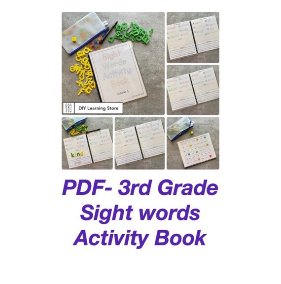 PDF 3rd Grade Sight Words Activity Book Instant Download - Etsy