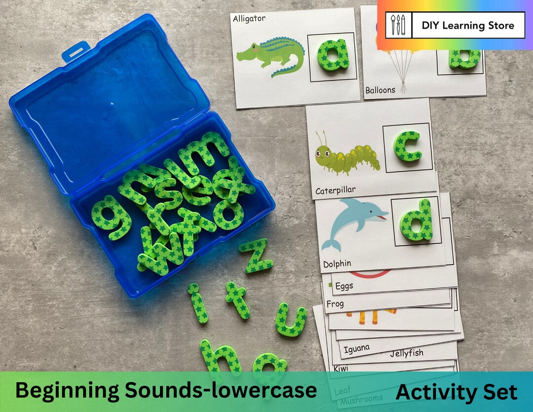 Beginning Sounds With Lowercase Letters Task Box Activity - Etsy