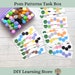 Pom Patterns Task Box Activity- Montessori Learning Toys- Special Needs ...