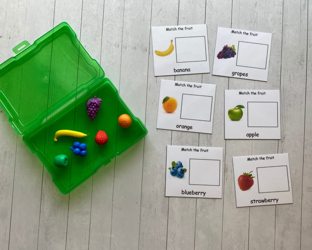 Fruit Matching Activity Set Task Box Activity for Special Education ...