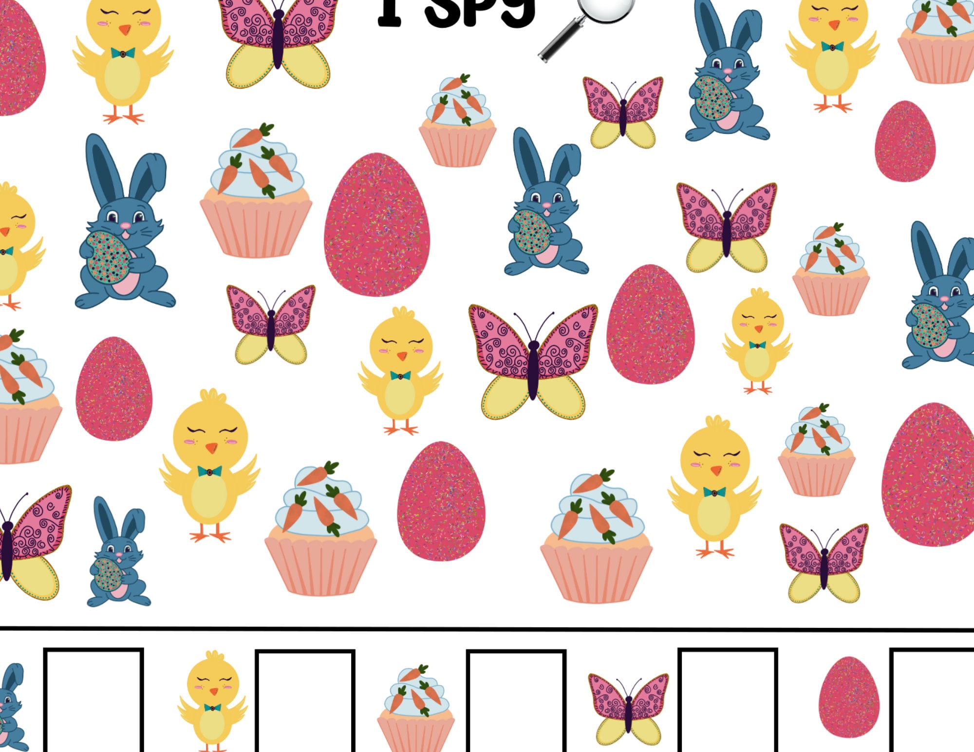 I Spy Game- Easter Theme- Preschool- Kindergarten- Special Education ...