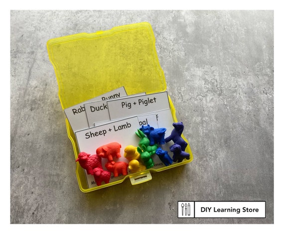 Farm Animals Task Box Activity Set - Etsy